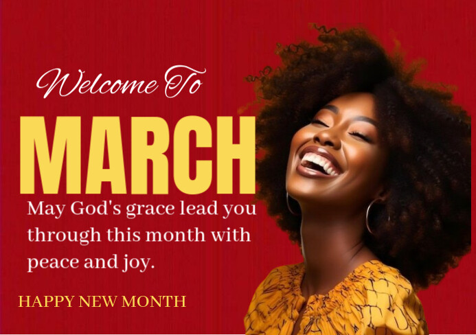 Red Professional Happy New Month A5 Template | PosterMyWall