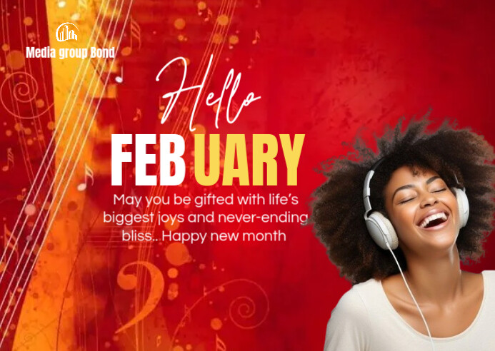 Copy of Red Professional Happy New Month A6 | PosterMyWall