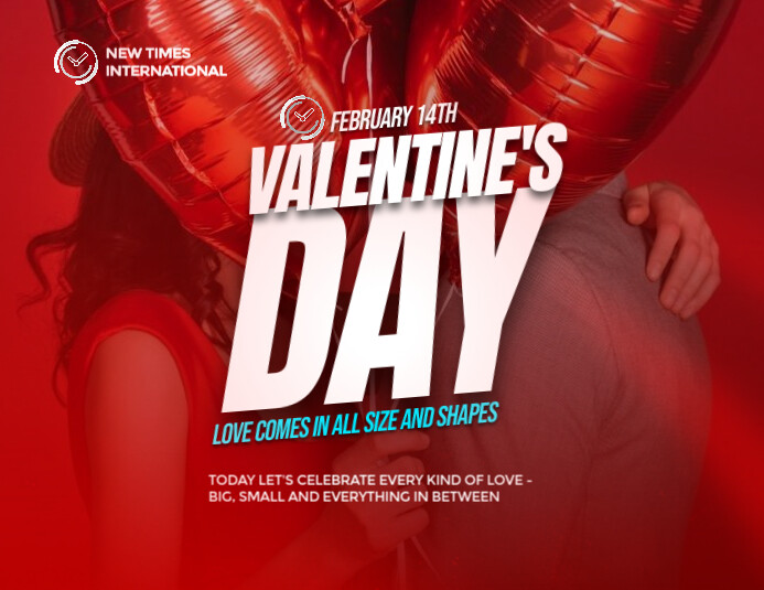 Red Professional Happy Valentine Party, Valentine, Happy New Month ...