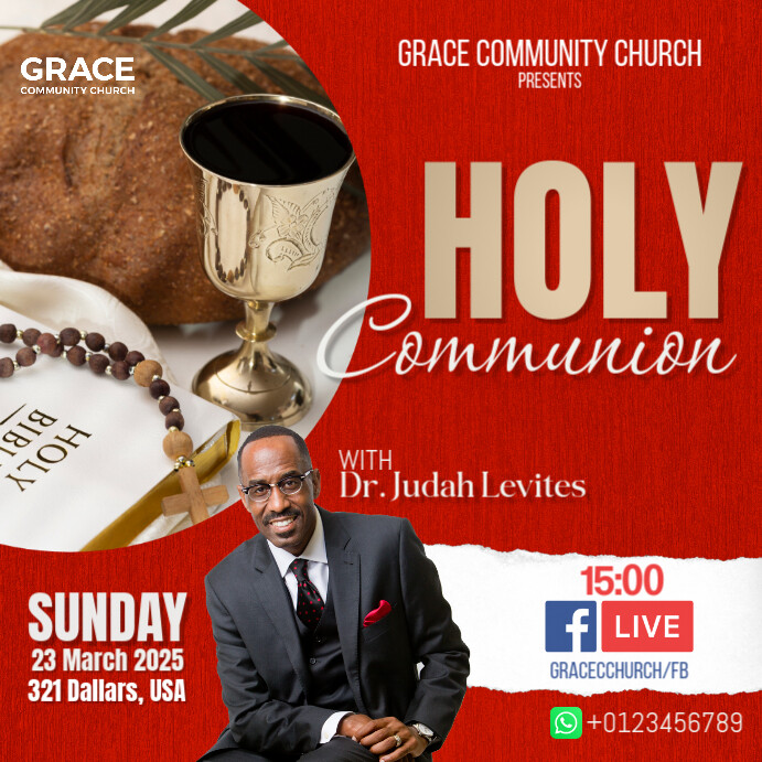 Plantilla de Red Professional Holy Communion Instagram Post | PosterMyWall
