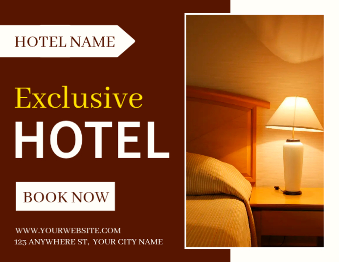 Plantilla de Red Professional Hotel Flyer (us Letter) | PosterMyWall