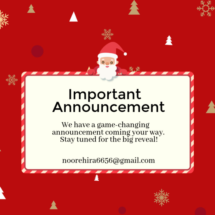 Red Professional Important Notice Instagram Post Template | PosterMyWall