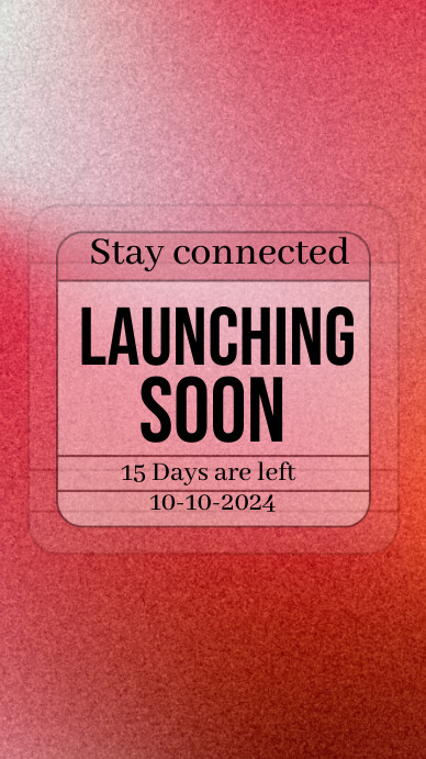 Red Professional Launching Soon Announcement Template | PosterMyWall