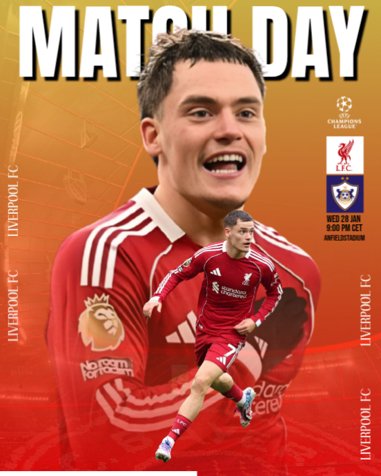 Red Professional Liverpool Match Day Champions League Instagram ...