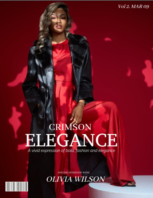 Red Professional Magazine Cover Design Flyer (us Letter) Template ...