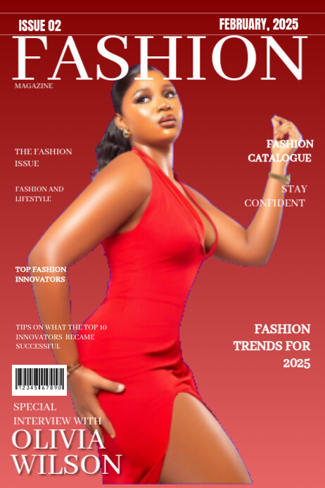 Red Professional Magazine Cover Design Poster Template | PosterMyWall