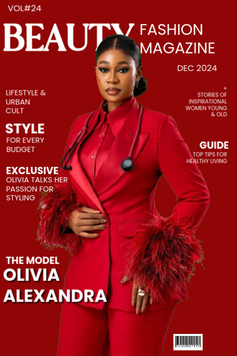 Red Professional Magazine Cover Design Poster Templat | PosterMyWall