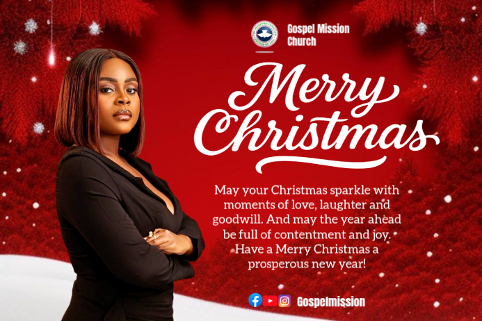 Red Professional Merry Christmas Flyers Poster Template | PosterMyWall