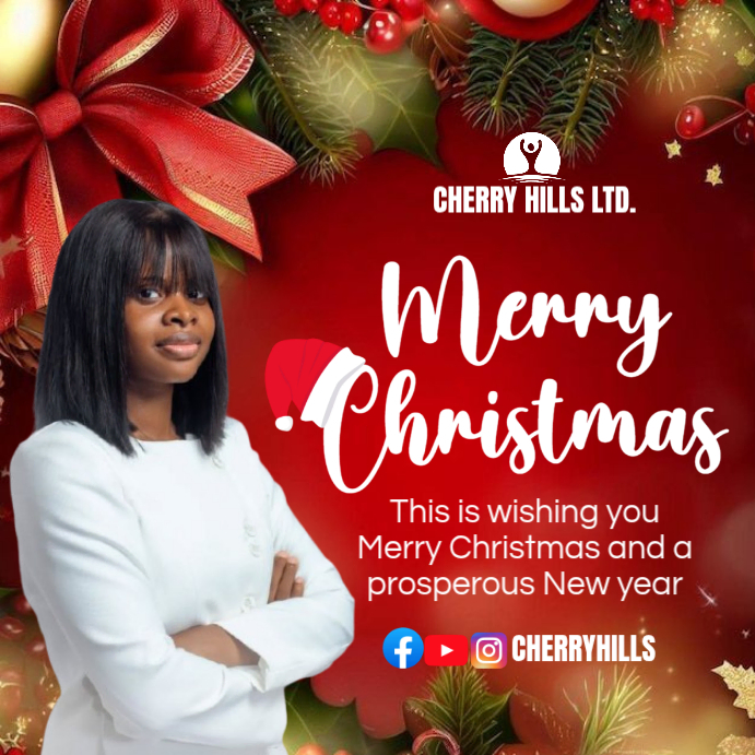 Red Professional Merry Christmas Instagram Post Template | PosterMyWall