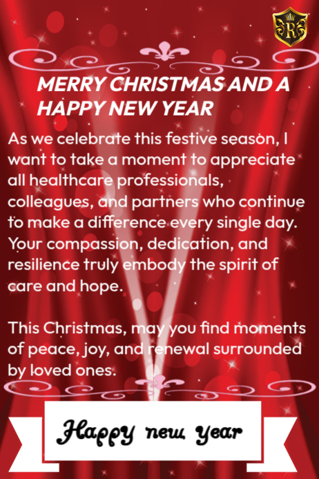 Plantilla de Red Professional Merry Christmas Poster | PosterMyWall