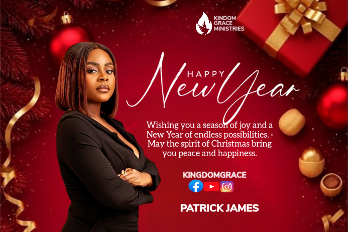 Red Professional New Year Flyers Poster Template | PosterMyWall