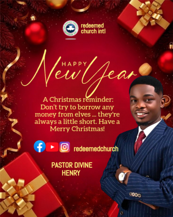 Red Professional New Year Instagram Portrait Template | PosterMyWall