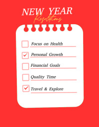New Year resolutions 2025 Template | PosterMyWall