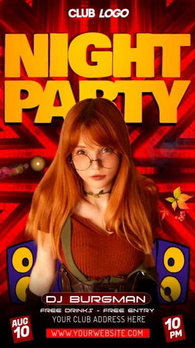 Copy of Red Professional Night Party Instagram Story | PosterMyWall