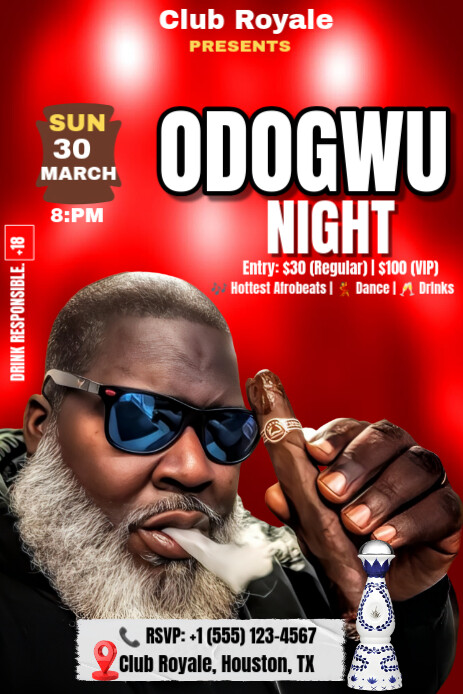 Copy of Red Professional Odogwu Night Pinterest Graphic | PosterMyWall