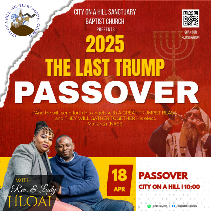 Red Professional Passover Poster 2025 Instagram Post Template ...