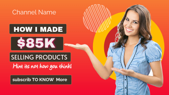 Red Professional Pink Youtube Thumbnail Template | PosterMyWall