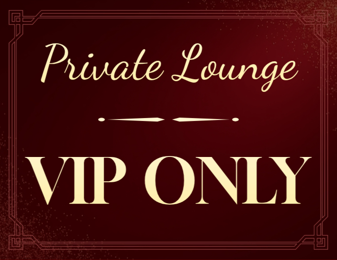 Red Professional Private Lounge Vip Access Only Signage Banner ...