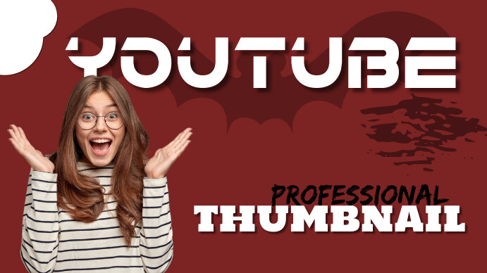 Red Professional Professional Youtube Thumbna Template | PosterMyWall