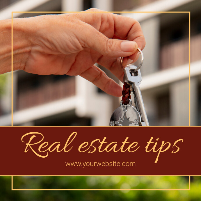 Copy of Red Professional Real Estate Instagram Post | PosterMyWall