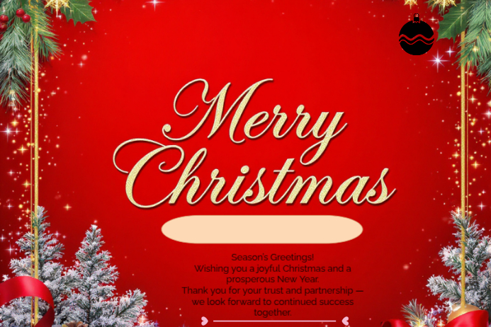 Red Professional Red Merry Christmass Poster Template | PosterMyWall