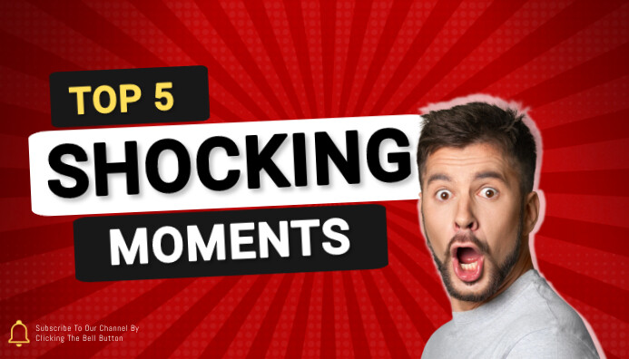 Red Professional Shocking Moments Business Ca Template | PosterMyWall