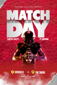 Professional Sports Flyer, Match Day Poster, Tournament Flyer, Game Day ...