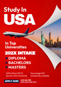 Study in USA Template | PosterMyWall