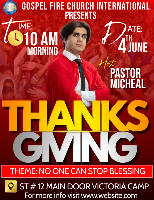 Copy of Red Professional Thank Flyer (us Letter) | PosterMyWall