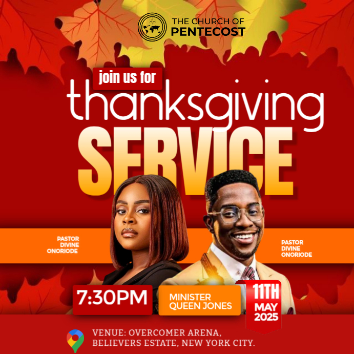 Red Professional Thanksgiving Instagram Post Template | PosterMyWall