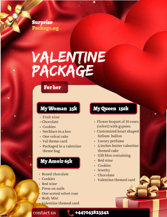 Red Professional Valentine Package Flyer (us Letter) Template ...