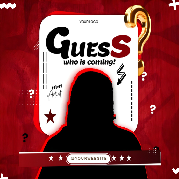 Red Professional Who Is Coming! Instagram Post Template | PosterMyWall