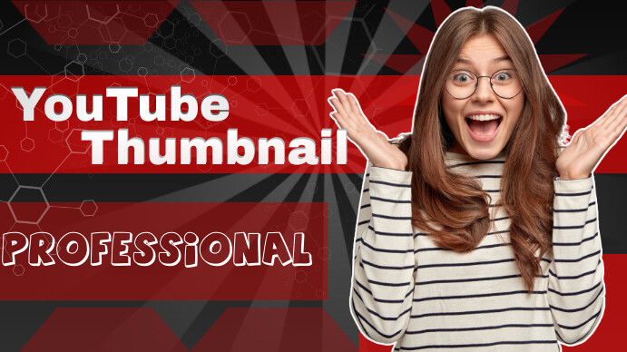 Red Professional Yt Youtube Thumbnail Template | PosterMyWall