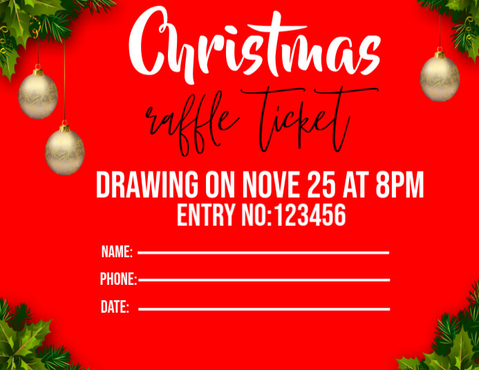 Copy of Red Raffle Tickets Flyer (us Letter) | PosterMyWall