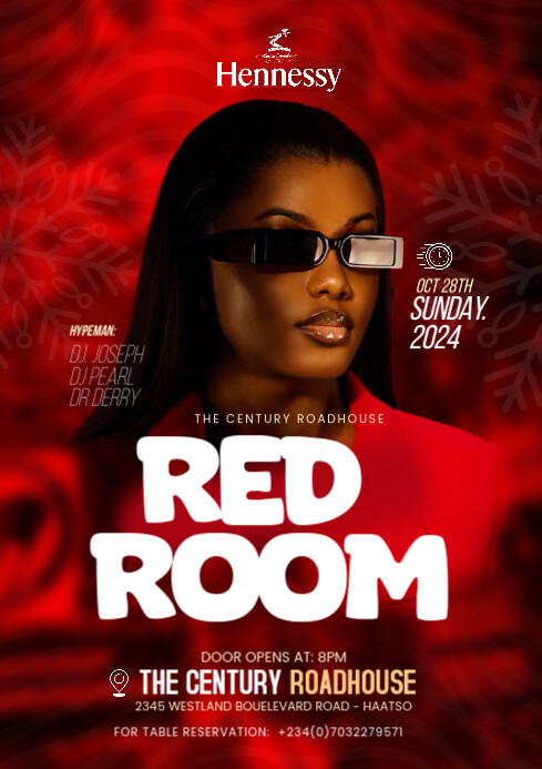 Red Room Party Design Template | PosterMyWall