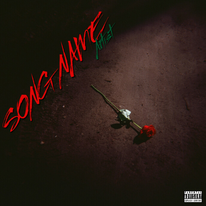 Copy of Red Rose Song Album Cover | PosterMyWall