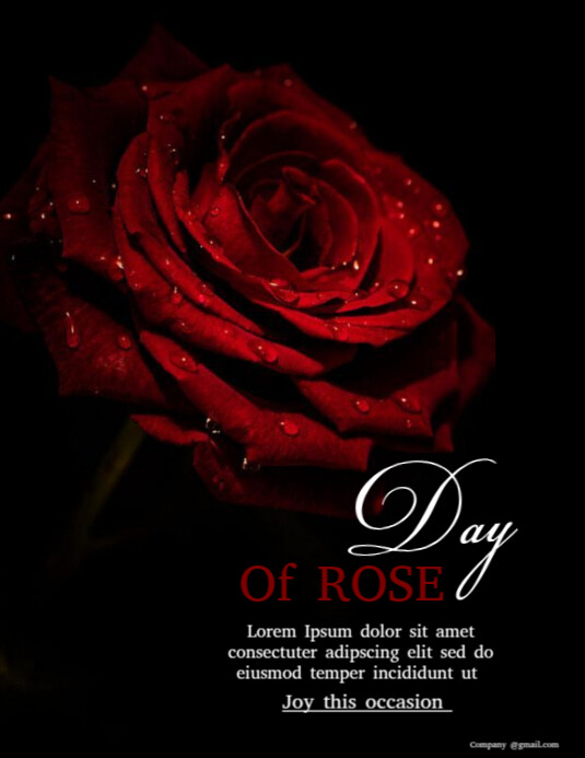 Red rose template design | PosterMyWall