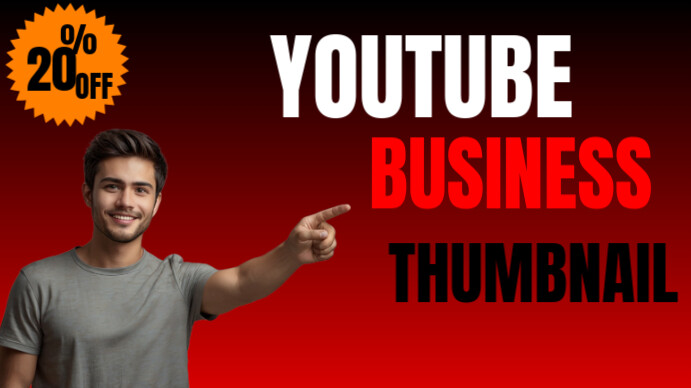 Red Sale Youtube Thumbnail Templat | PosterMyWall