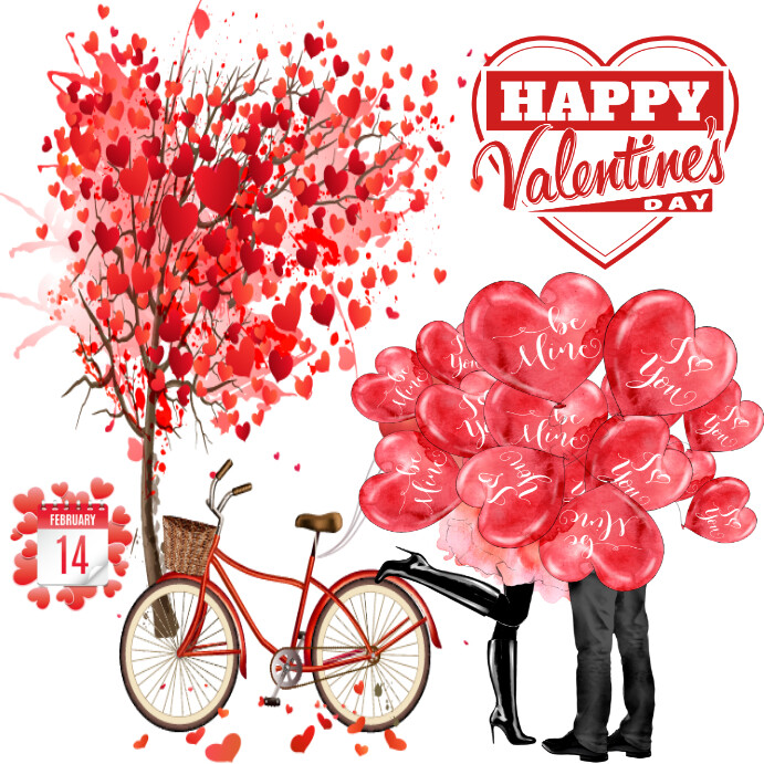 Red Secret Love Valentine Day Template | PosterMyWall