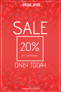 Red free Sale Flyer Template | PosterMyWall