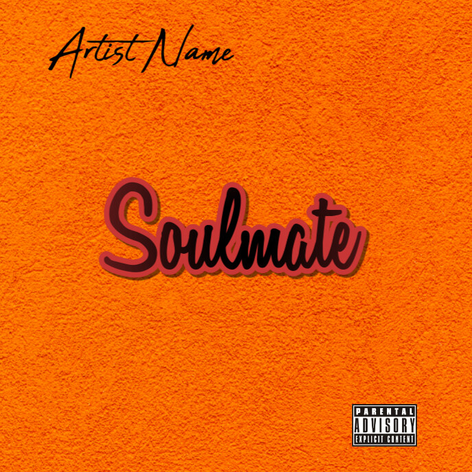 Red Soulmate Album Cover Template | PosterMyWall