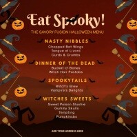 spooky Halloween animated menu Template | PosterMyWall