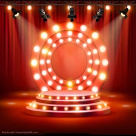 Red carpet baground design flyer Template | PosterMyWall