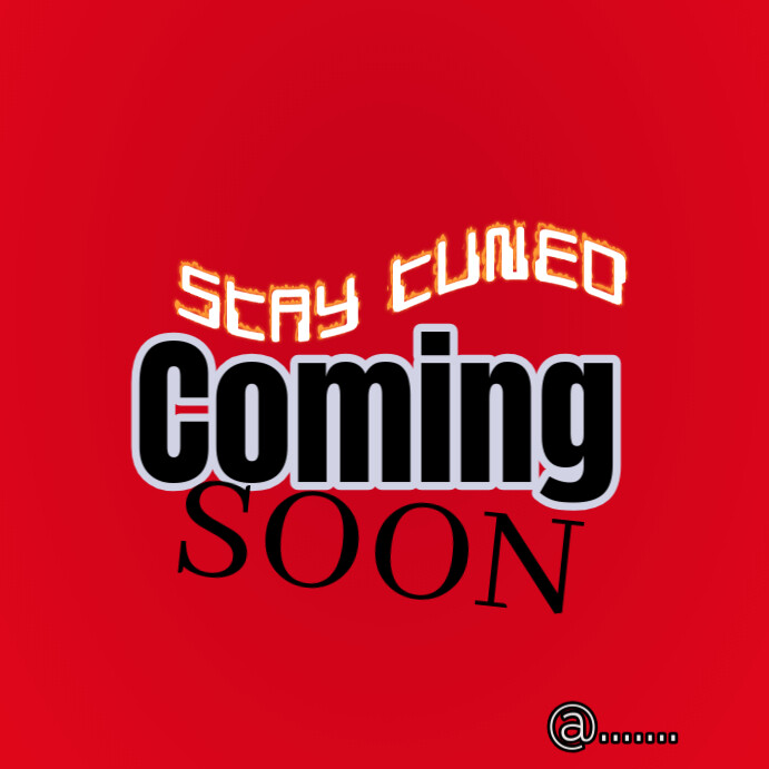 Red Stay Tuned Instagram Post Template | PosterMyWall