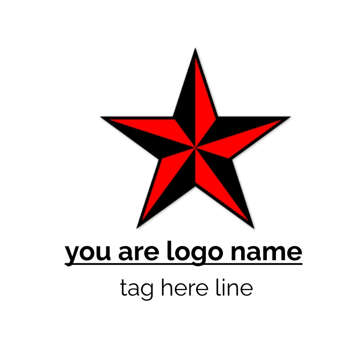 Red ster logo Template | PosterMyWall