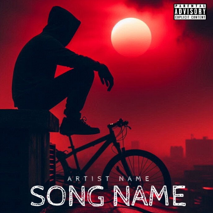 Red Sunset Mixtape Album Cover Album Cover Template | PosterMyWall