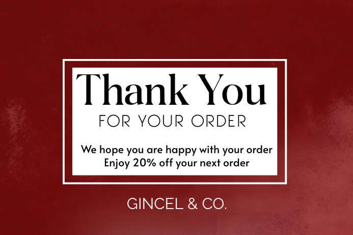 Red Thank You Poster Template | PosterMyWall
