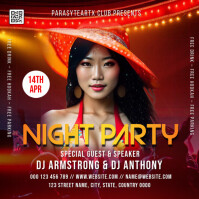 Red Theme Party Design Template | PosterMyWall