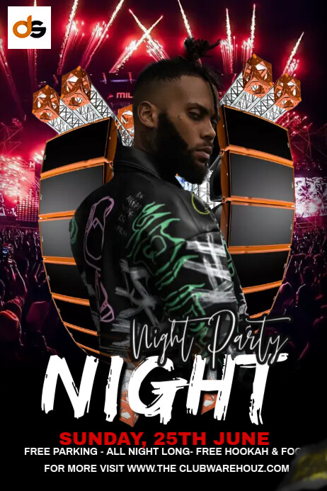 Red Theme Party Template | PosterMyWall