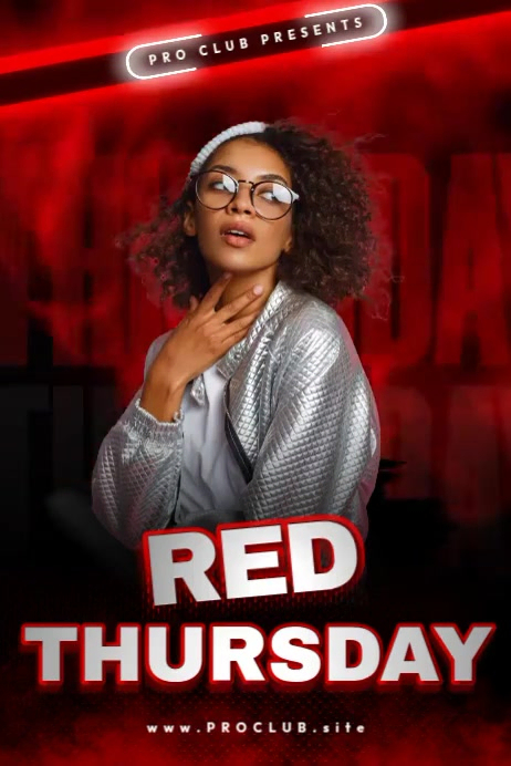 Red Thursday Night Template | PosterMyWall